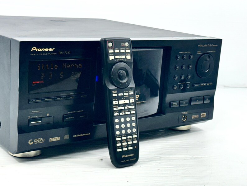 Vintage {pro Refurb} Pioneer DV-F727 File-type 300+1 DVD/CD Disc Player ...