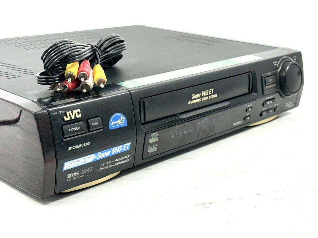Jvc Hr-s7500u Super Vhs S-vhs Et Professional Vcr Works 4 Video ...