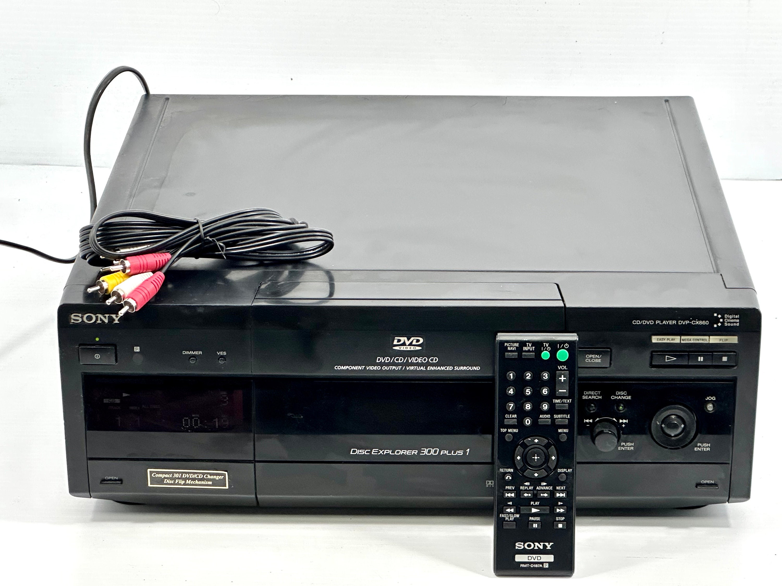 Vintage Sony DVP-CX860 Disc Explorer 300+1 DVD/CD Changer/player With ...