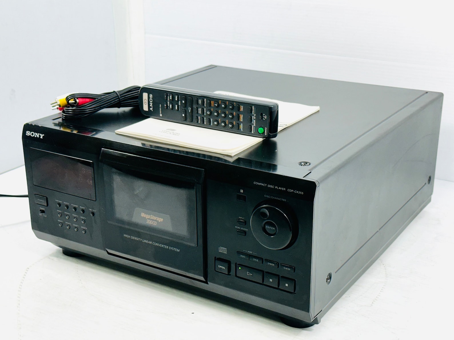 Vintage Pro Refurb Sony Mega Storage 200 Cd Disk CDP-CX255 Cd Player ...