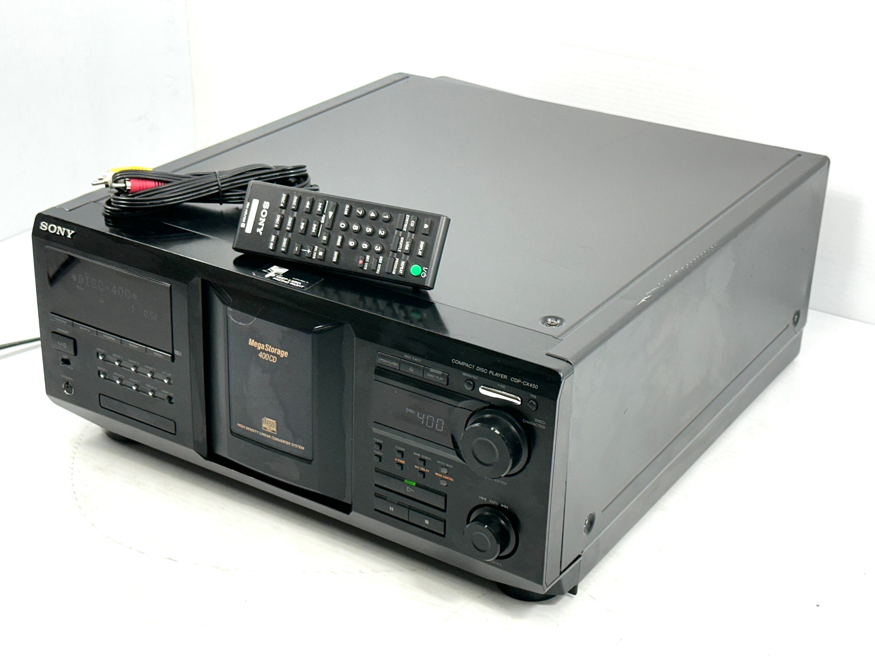 Vintage Refurb Sony CDP-CX450, 400 CD Compact Disc Changer W Genuine ...