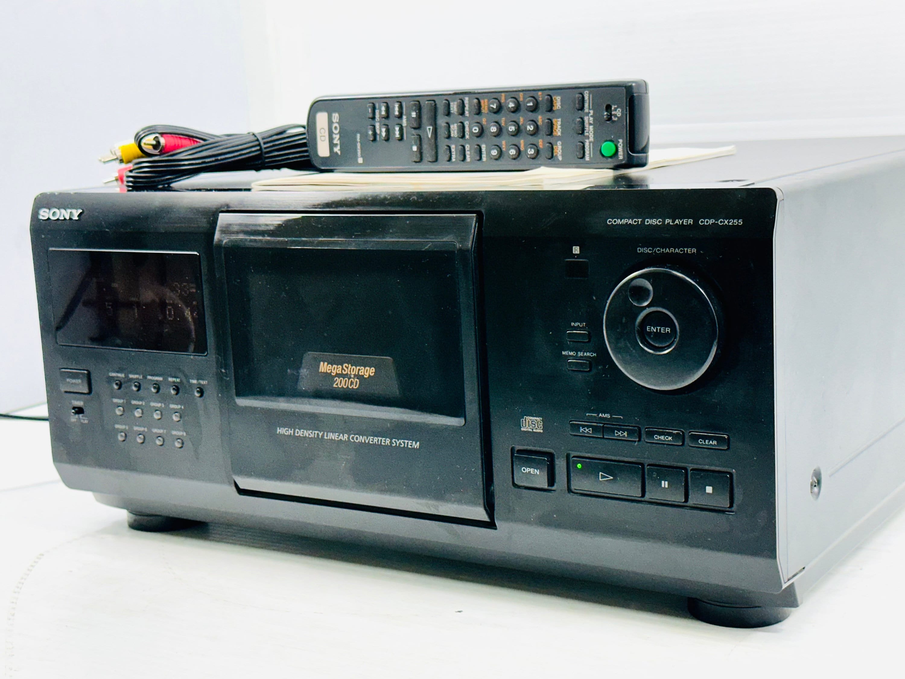 Vintage Pro Refurb Sony Mega Storage 200 Cd Disk CDP-CX255 Cd Player ...