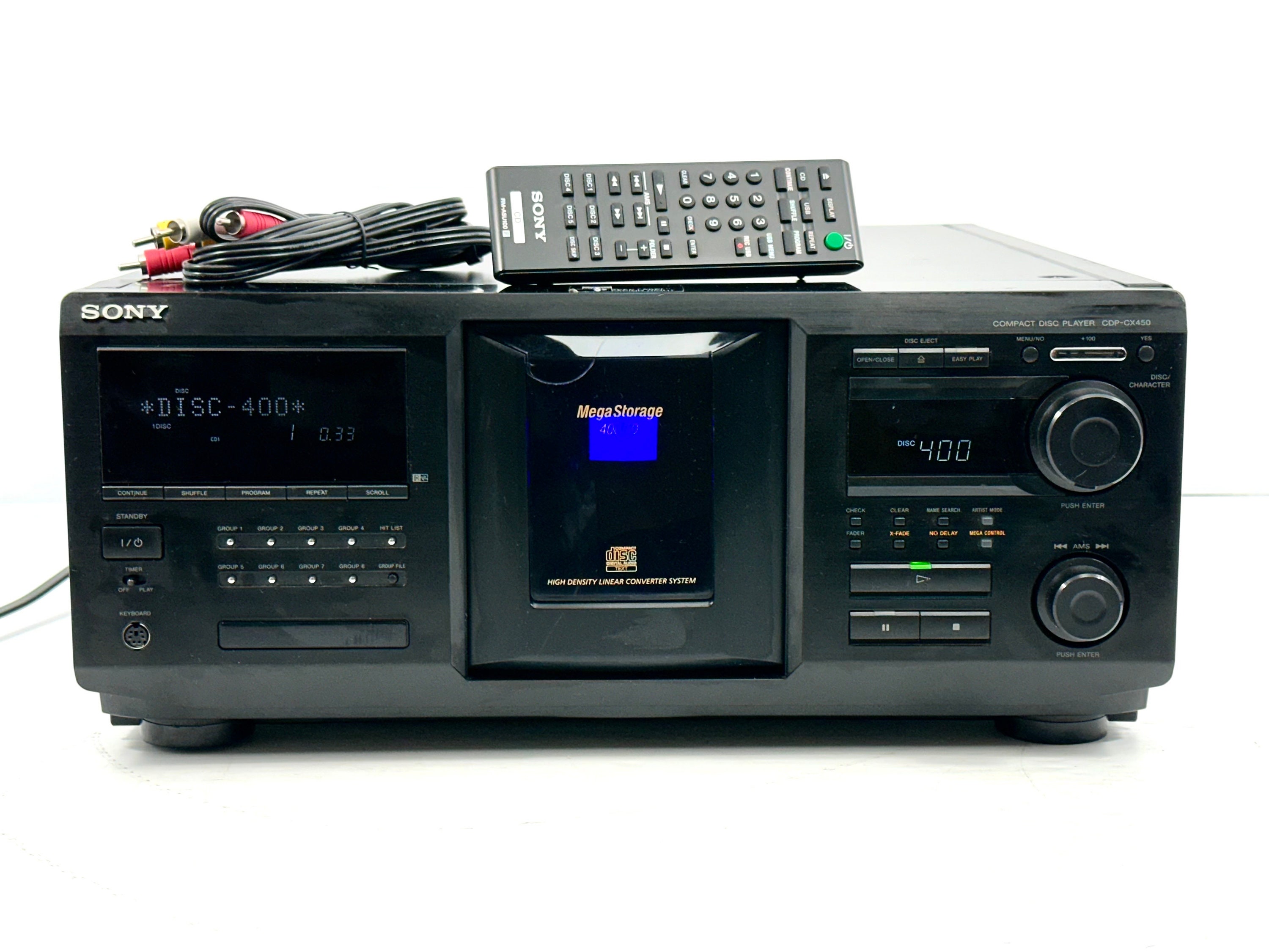 Vintage Refurb Sony CDP-CX450, 400 CD Compact Disc Changer W Genuine ...