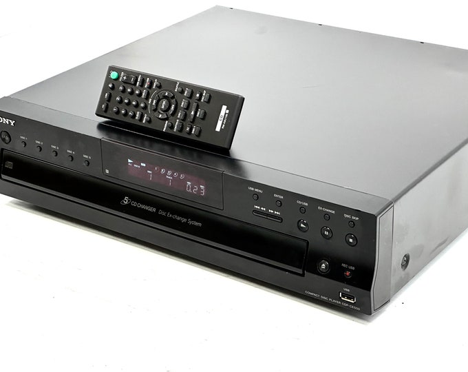 Vintage Sony CD Player CDP-CE500 5 Disc Changer Compact Disc Player Brand New Sealed/ Multi-disc ...