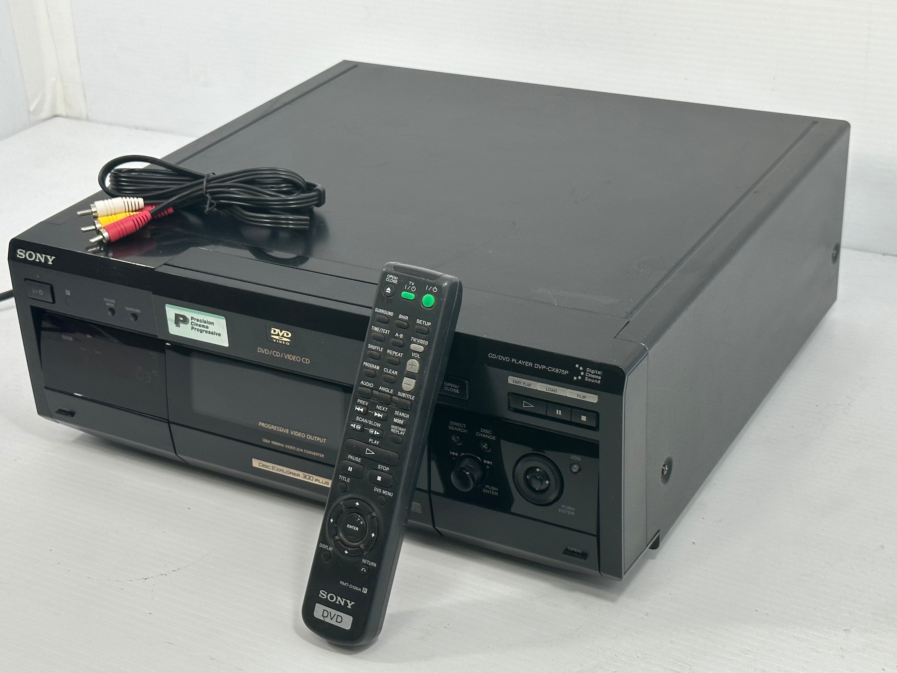 Vintage Sony DVP-CX875P CD/DVD Changer 300-disc With Remote Tested ...