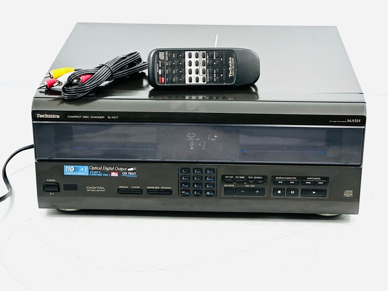 Vintage Pro Refurbished Technics Sl-mc7 1101 Disc CD Compact Disc ...