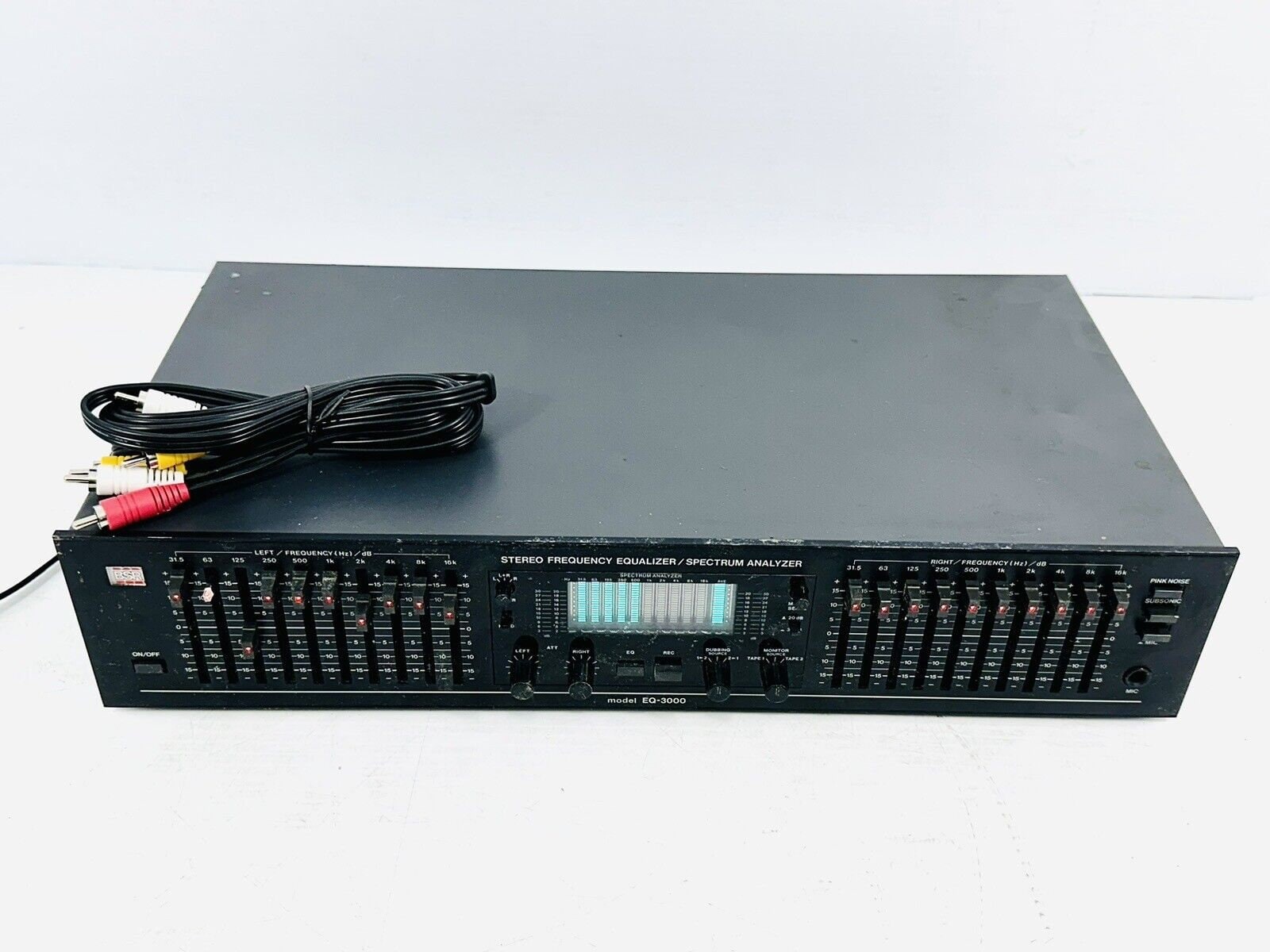 BSR Model EQ-3000 Stereo Frequency Equalizer Spectrum Analyzer Tested ...