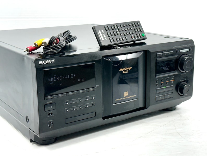 Vintage Refurb Sony CDP-CX450, 400 CD Compact Disc Changer W Genuine ...