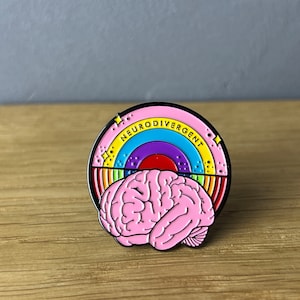 Neurodivergent Club Large Enamel Pin Button Badge: Autism - Etsy