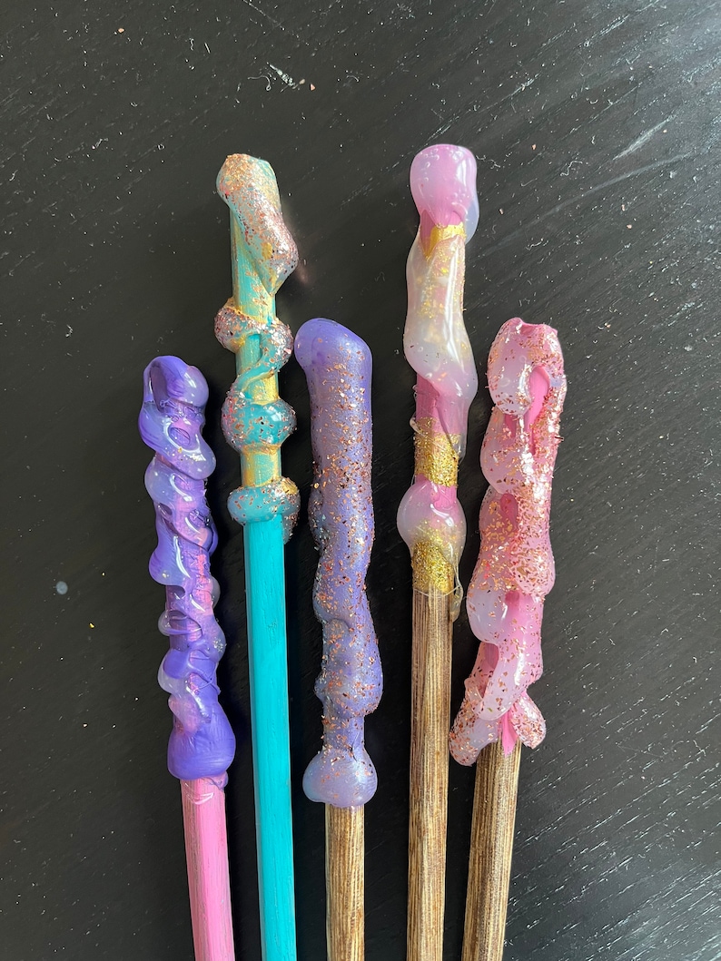 Handmade Wooden Magic Wands: Party Favors, Cosplay Wands - Etsy