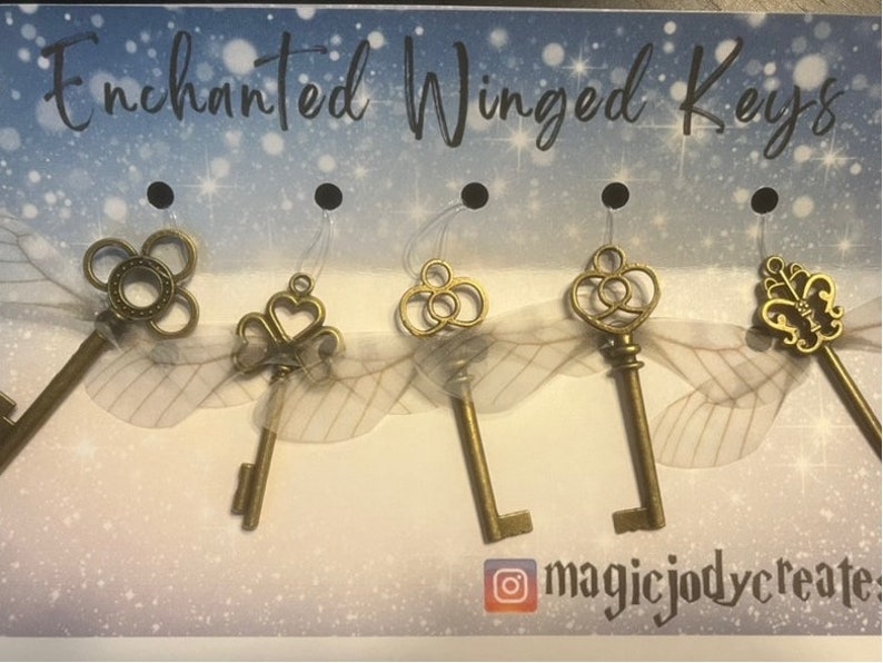 Flying Keys Enchanted Winged Keys Wizard Party Decor Magic - Etsy