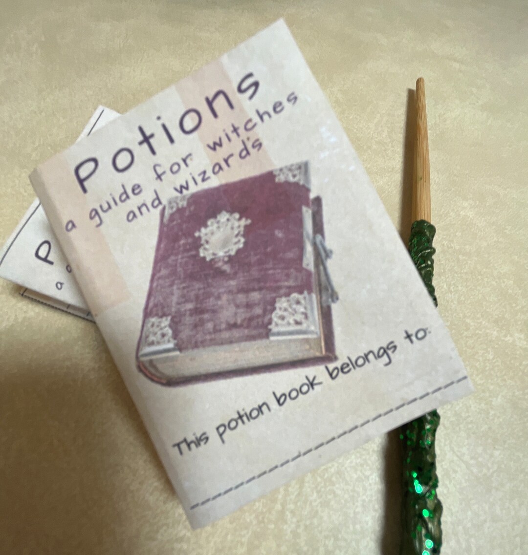 Mini Potions Book - Witches Wizards - Powerful Potions - Digital ...