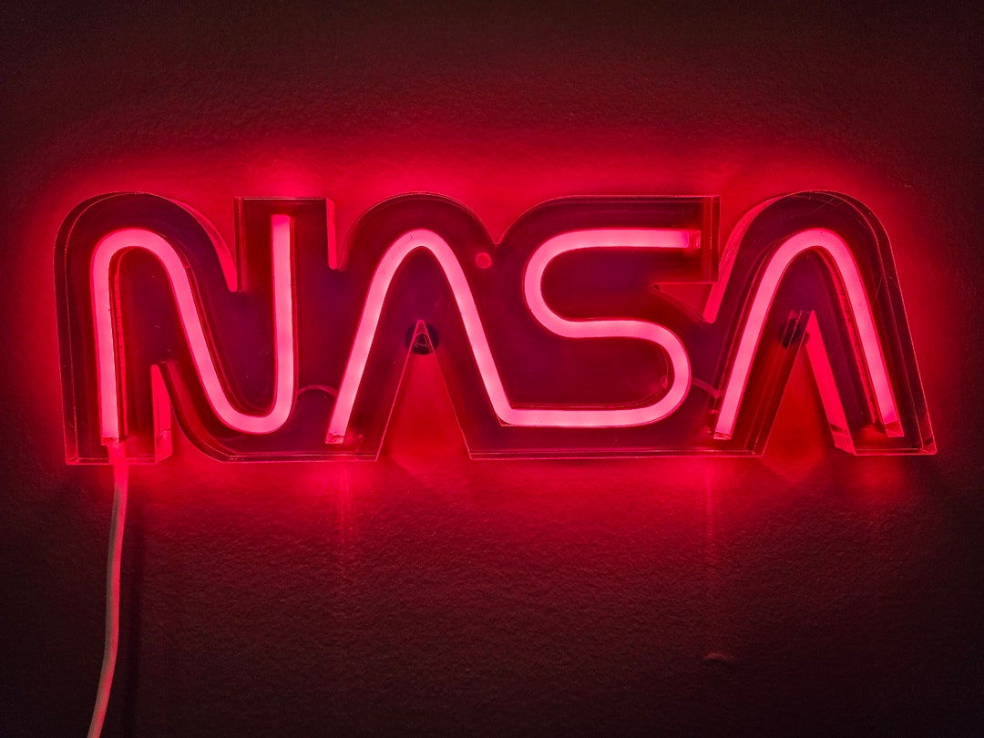 NASA Worm - Neon Style Sign (LED) - Etsy