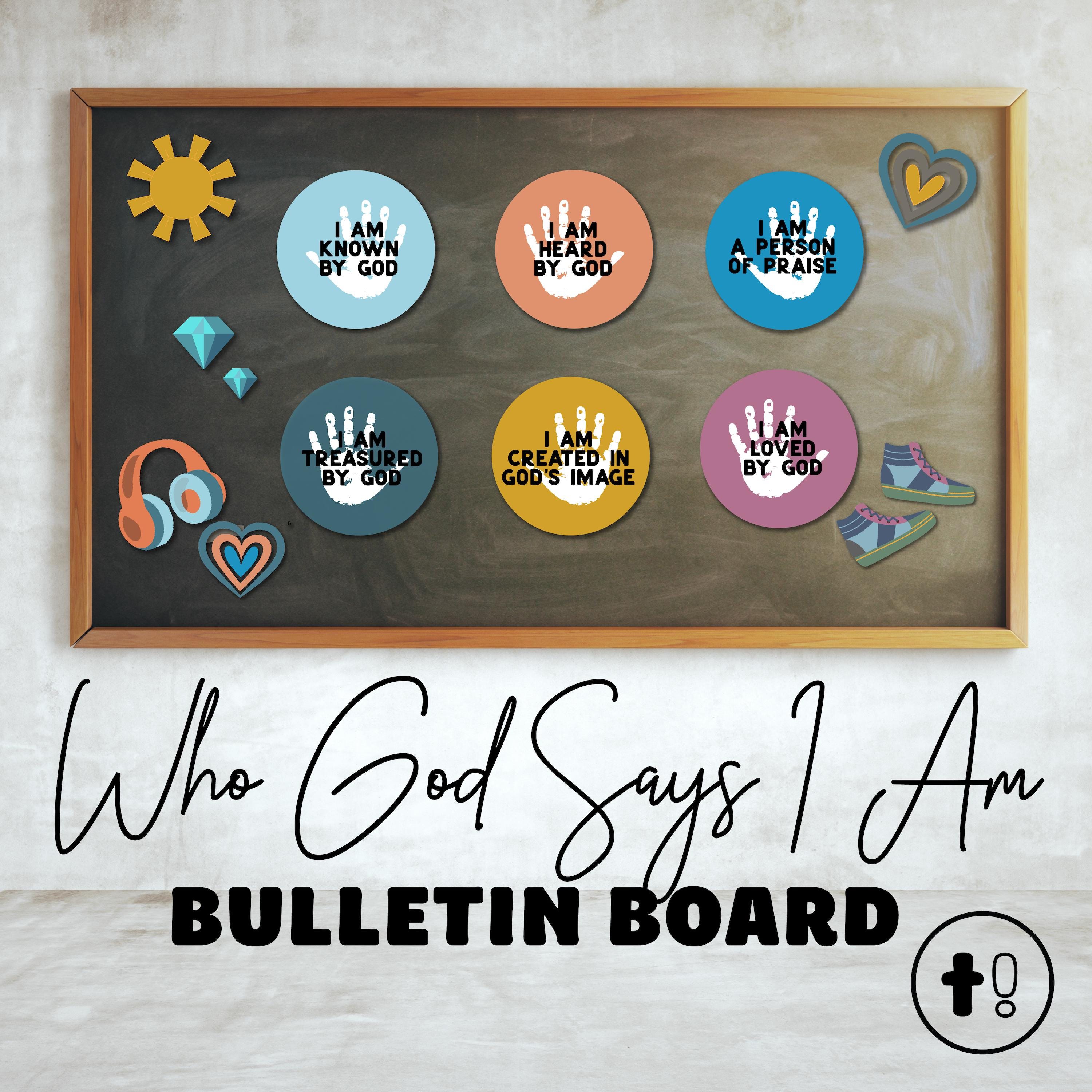 Who God Says I Am Bulletin Board Kit - Etsy