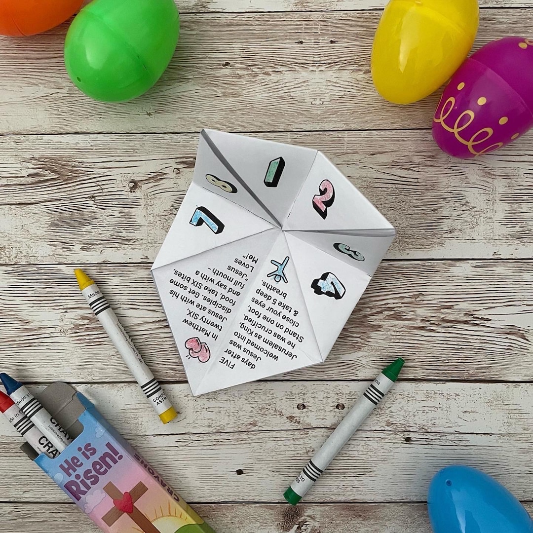 Easter Chatterbox Bible Game Printable - Etsy Singapore