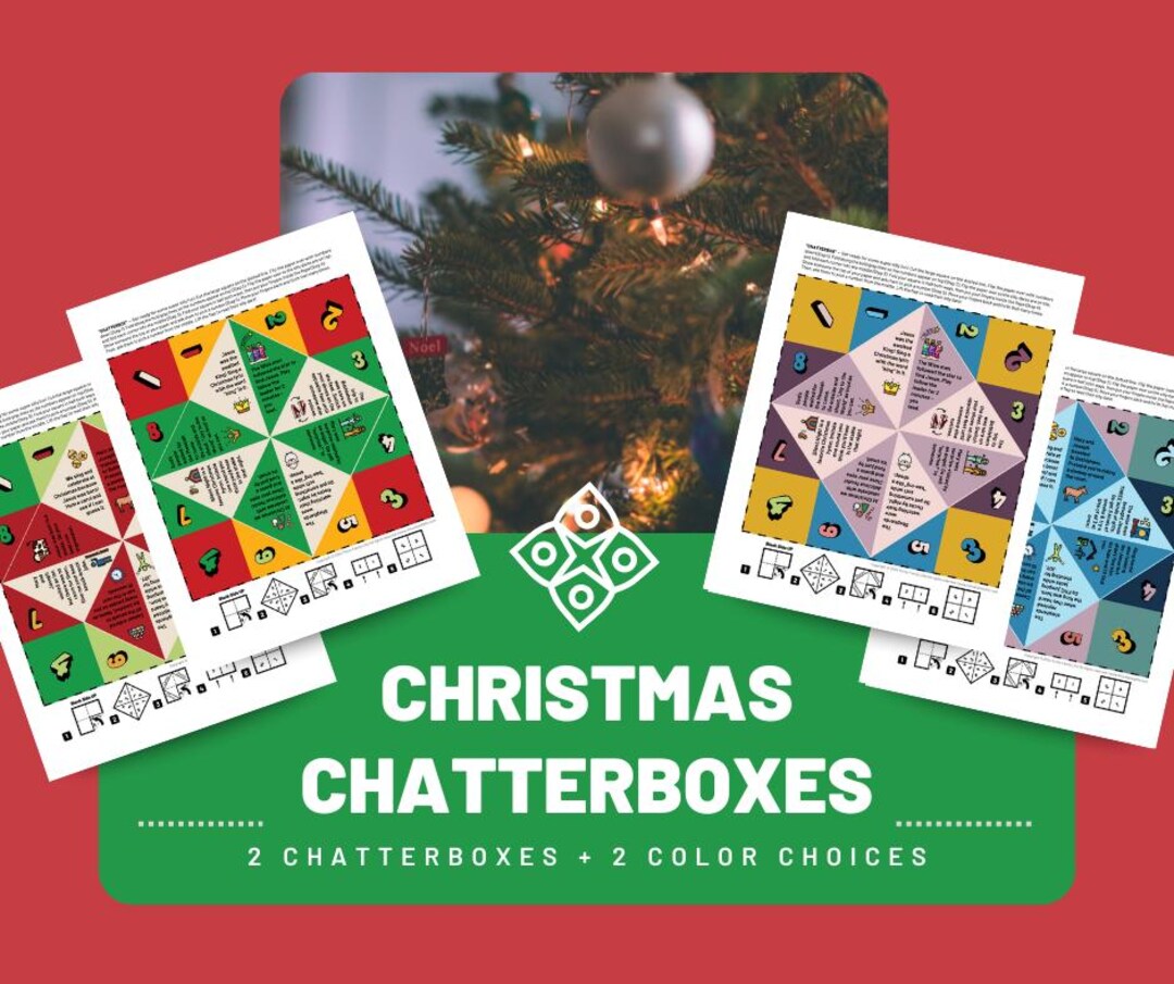 Bundle of 2 -- Christmas Chatterbox Printable Activity (christian) - Etsy