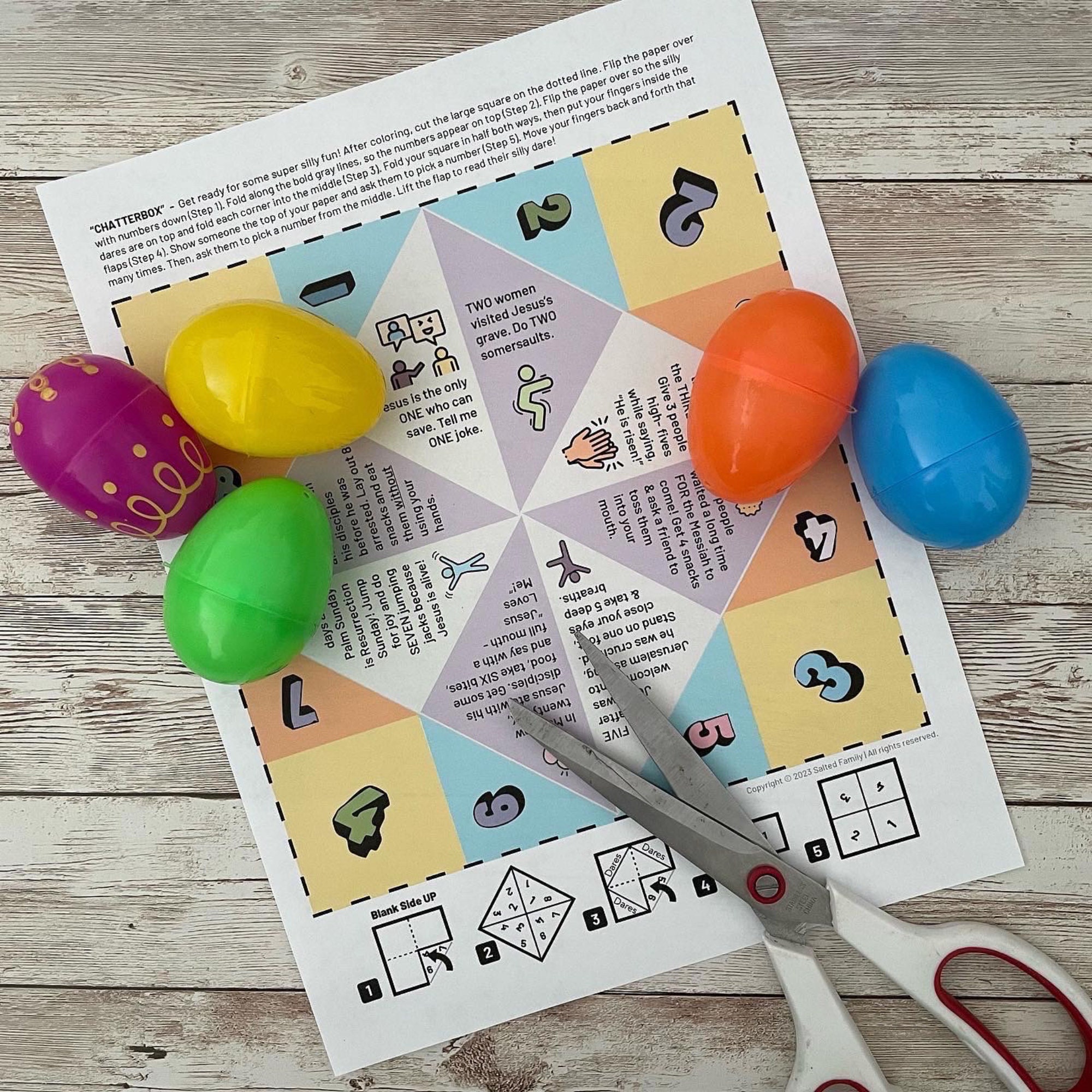 Easter Chatterbox Bible Game Printable - Etsy