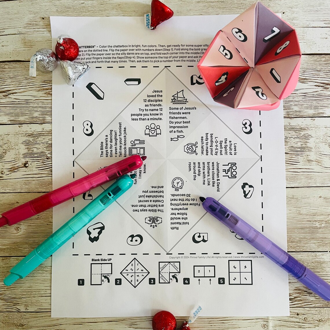 Valentine's Day Chatterbox christian - Etsy