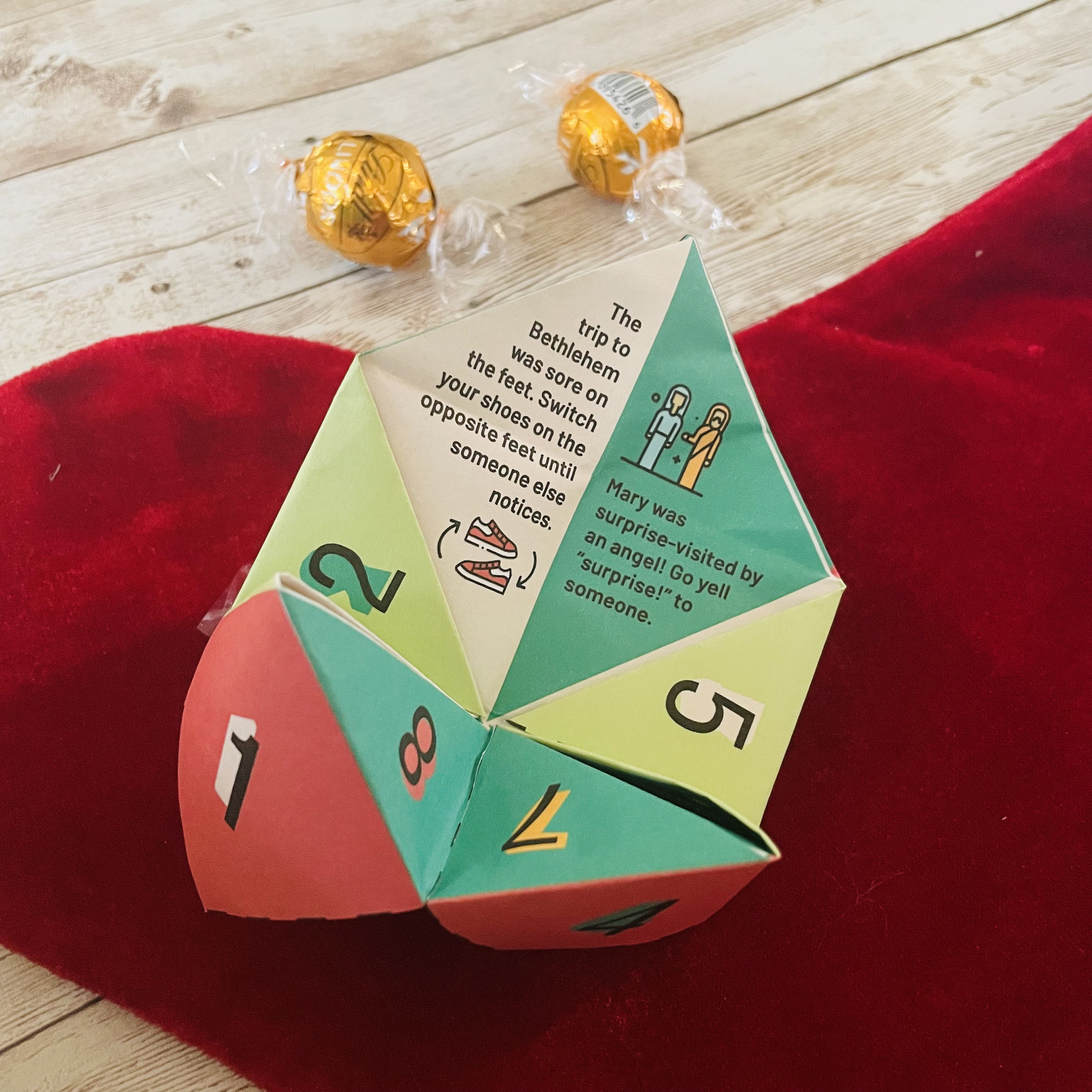 Christmas Chatterbox Printable Activity christian - Etsy