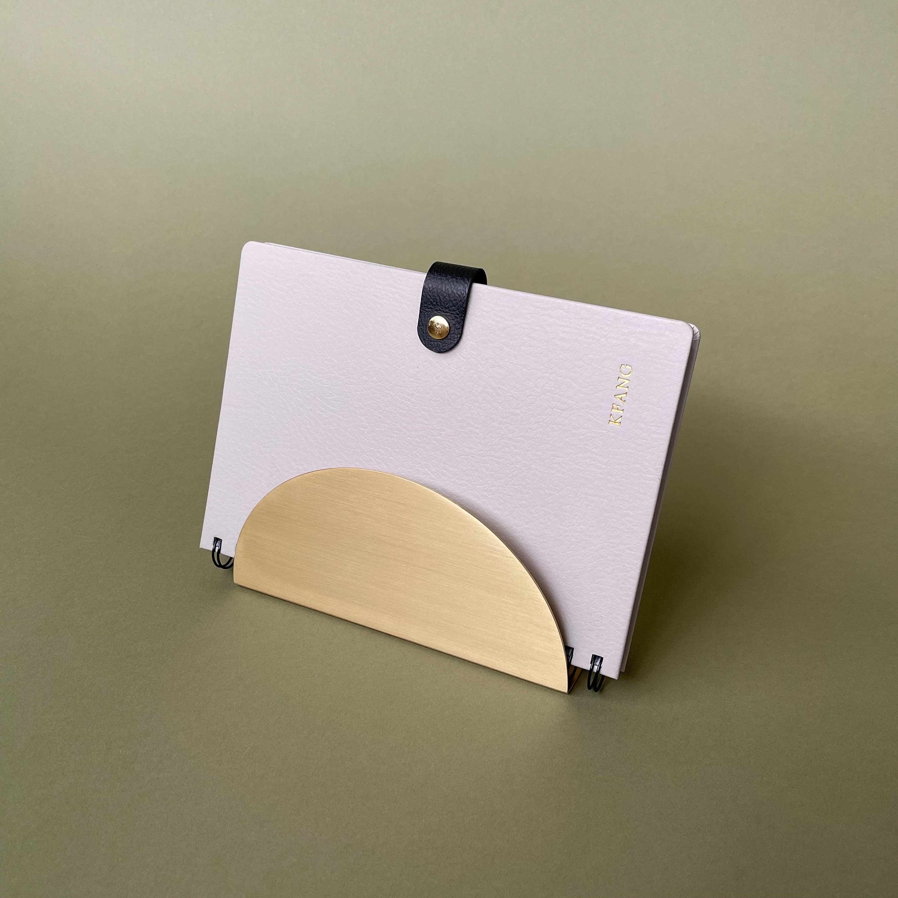 Minimalistic Modern Arch Solid Brass File Holder Gold Desk | Etsy