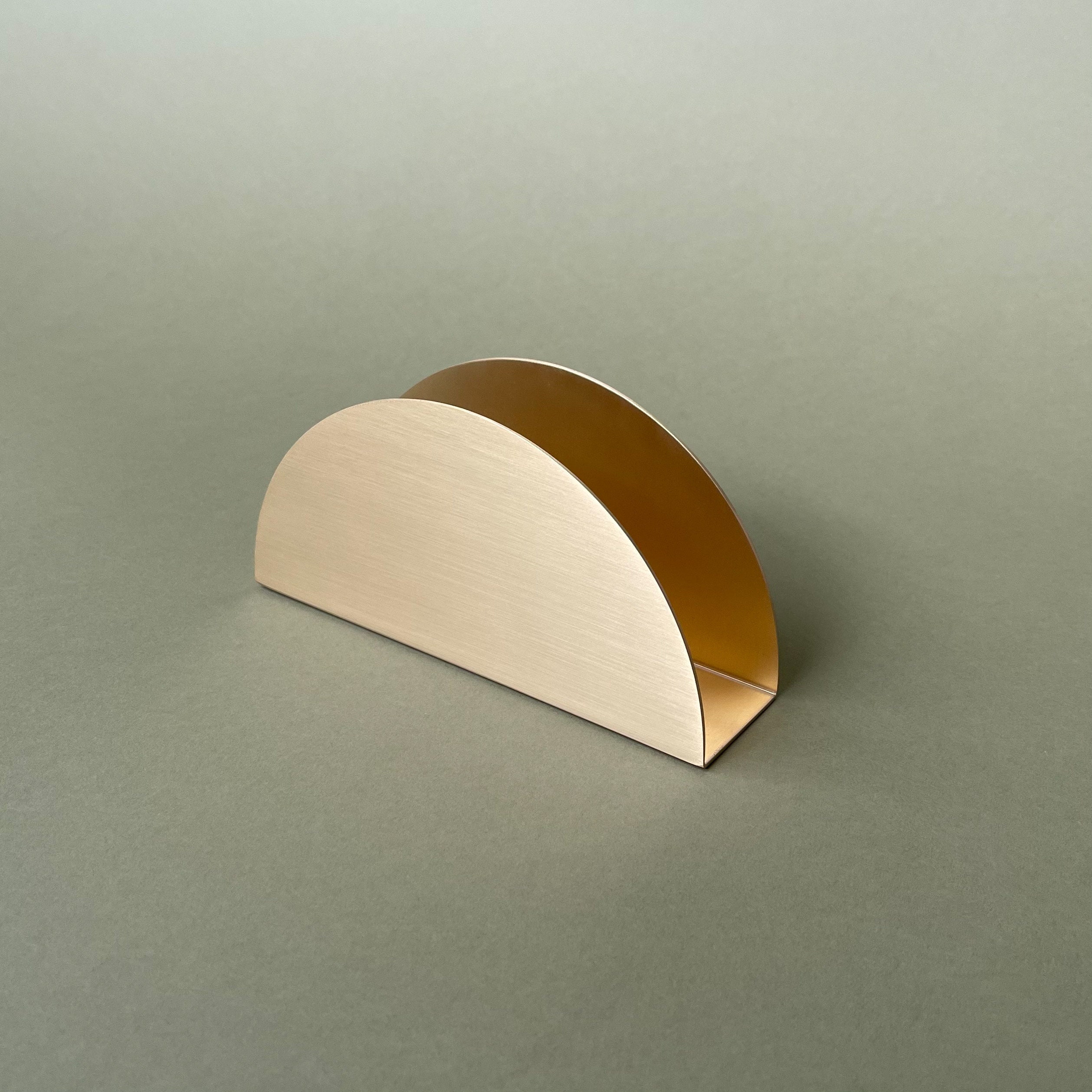 Minimalistic Modern Arch Solid Brass File Holder Gold Desk | Etsy