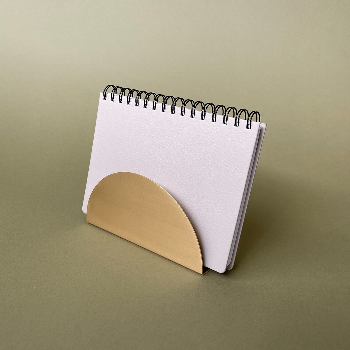 Minimalistic Modern Arch Solid Brass File Holder Gold Desk | Etsy
