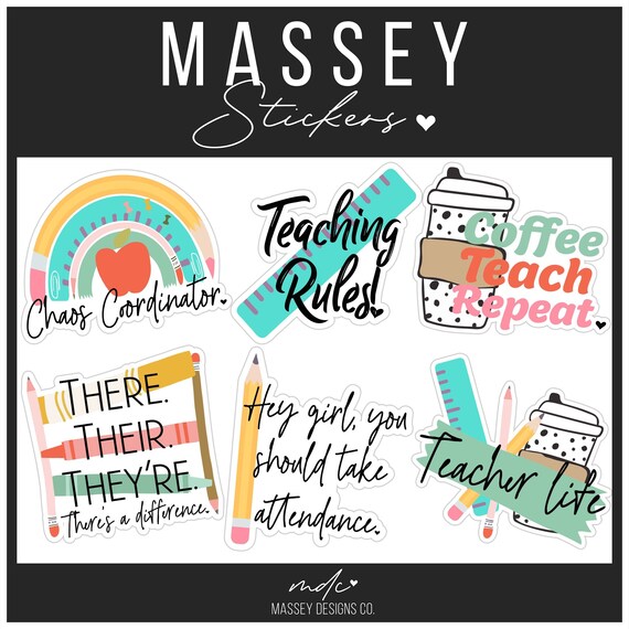 Cute Teacher Stickers for Laptop Teacher Appreciation Gift - Etsy