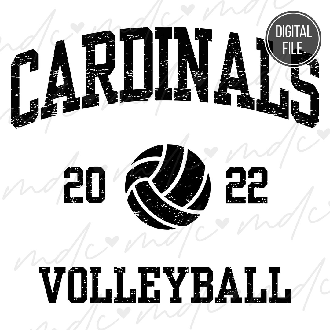 Vintage Cardinals Volleyball Svg | Cardinal Volleyball Png | Cardinals ...