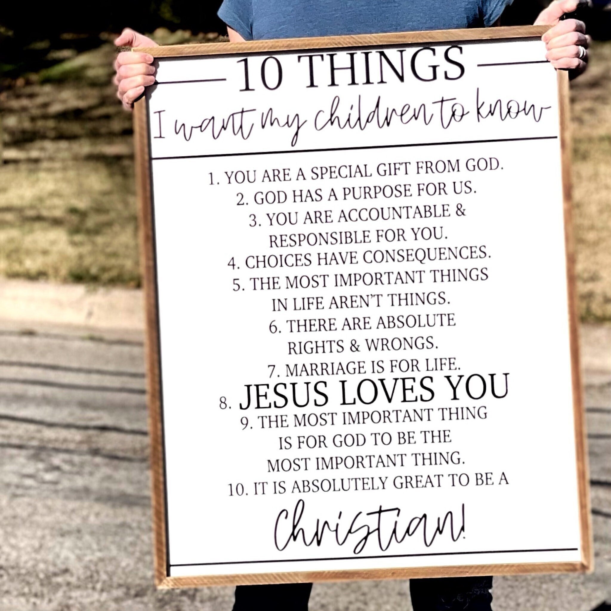 10 Things I Want My Children to Know Family Sign Svg - Etsy