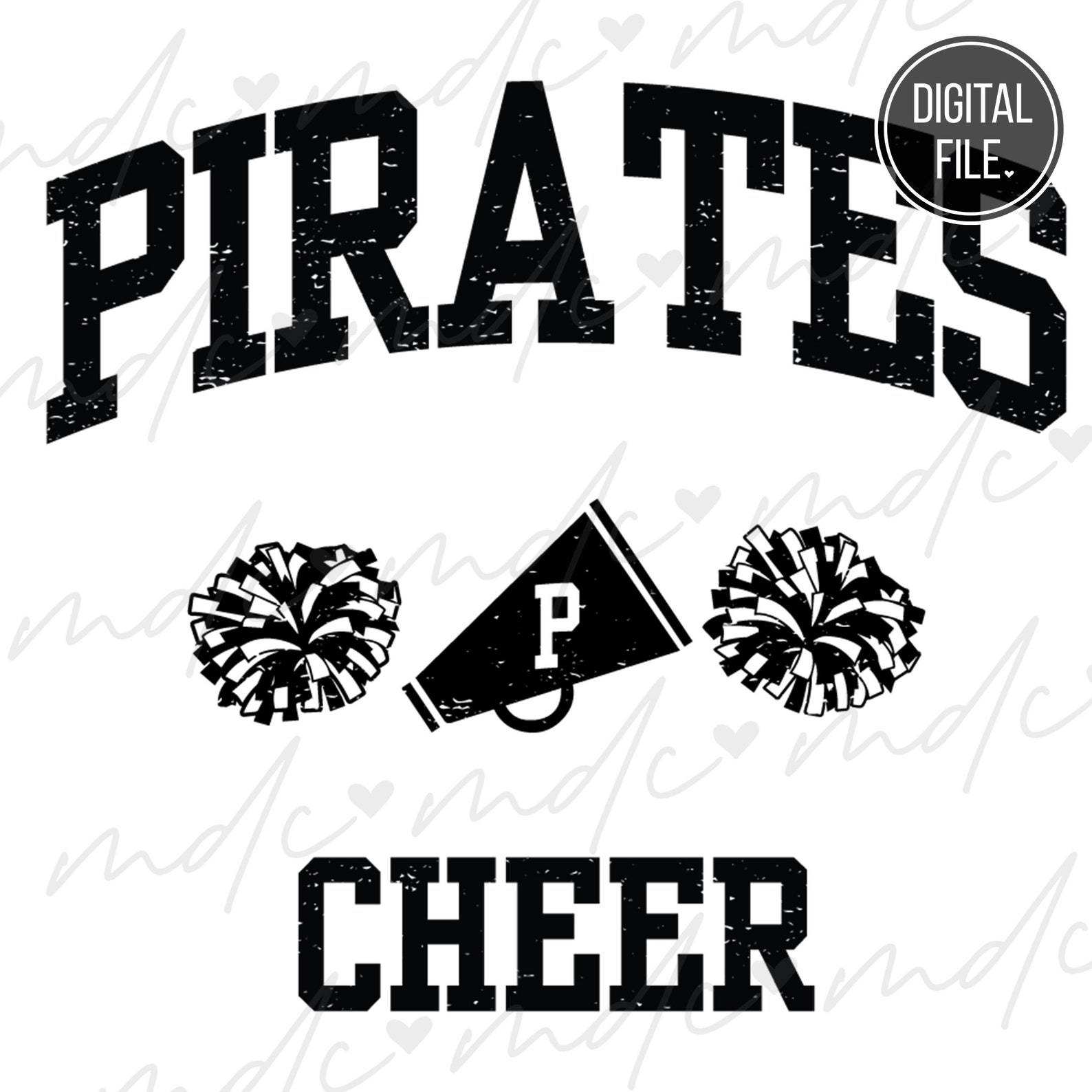Distressed Pirates Cheer Svg Files for Cricut | Pirates Cheer Png ...