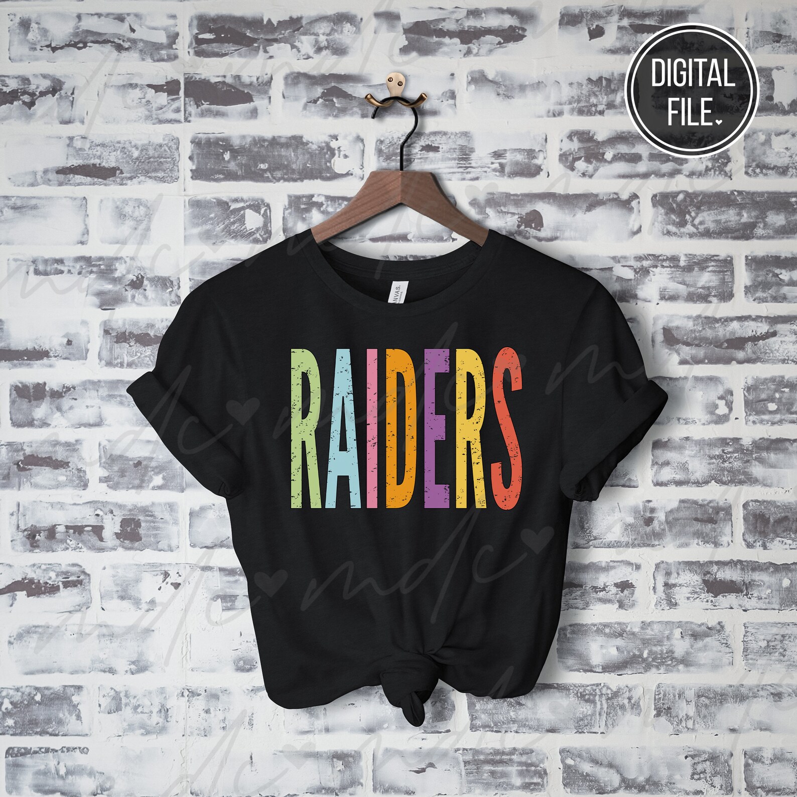 Distressed Colorful Raiders Svg Files for Cricut Raiders Png - Etsy