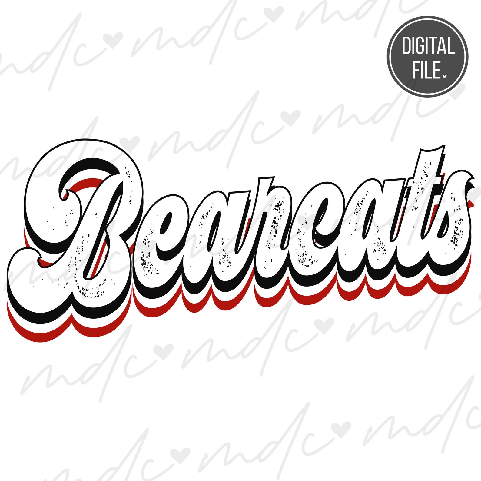 Retro Bearcats Svg Files for Cricut Bearcats Png Bearcats - Etsy