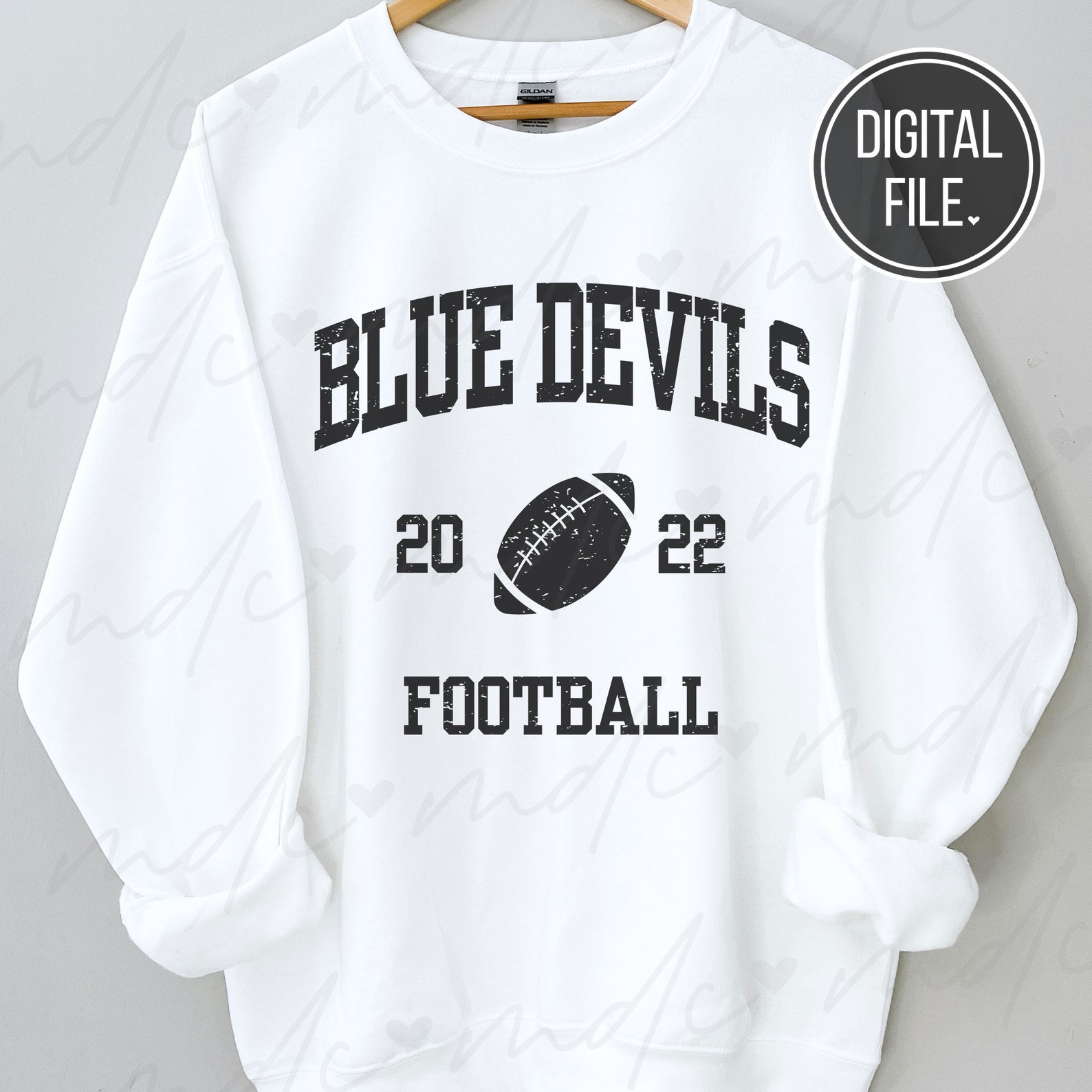 Vintage Blue Devils Football Svg Blue Devils Football Png - Etsy
