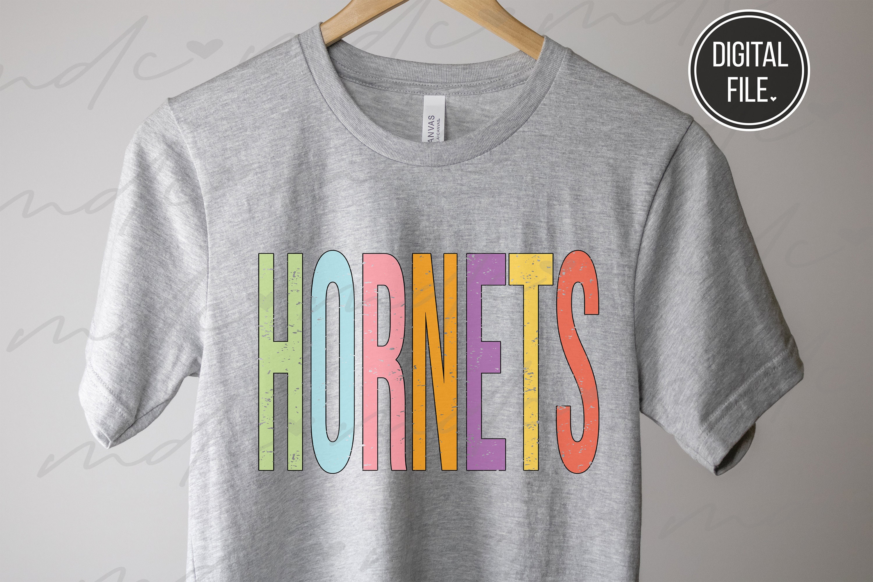 Distressed Colorful Hornets Svg Files for Cricut | Hornets Png ...