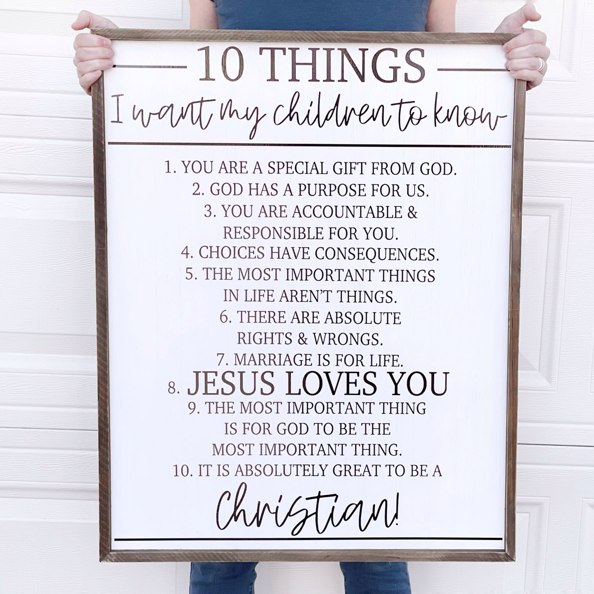 10 Things I Want My Children to Know Family Sign Svg| Christian Family ...