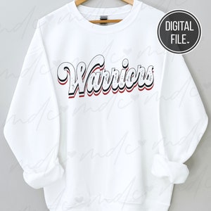 Retro Warriors Svg Files for Cricut| Vintage Warriors Png| Warriors ...