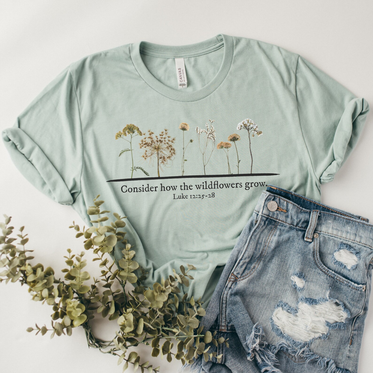Consider How the Wildflowers Grow Shirt Unisex Christian - Etsy UK