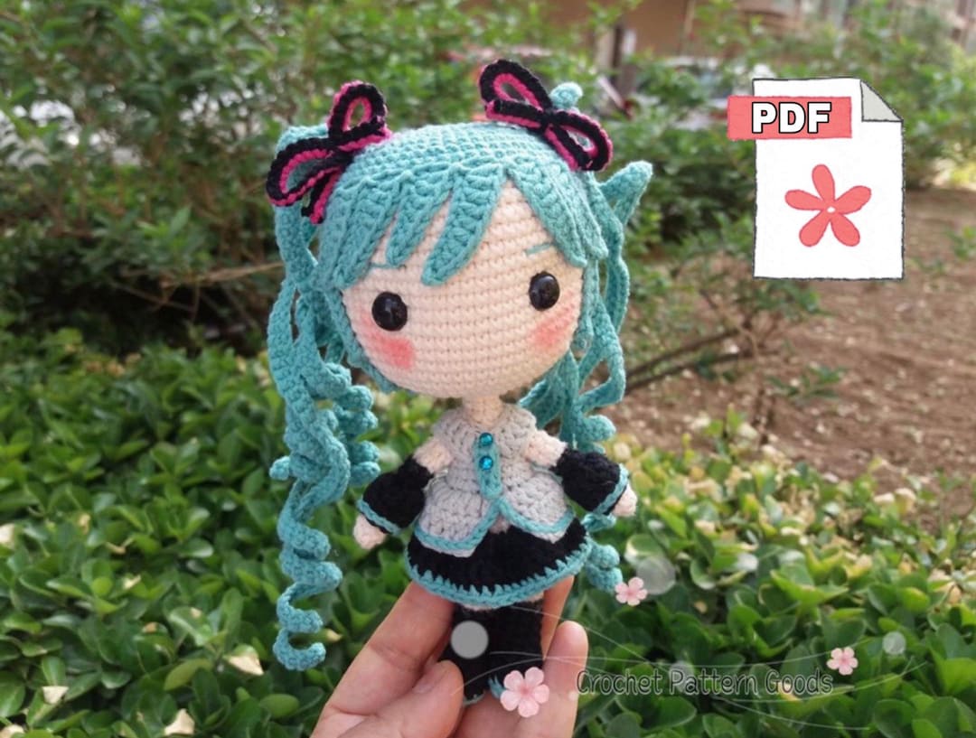 XVA Format Only! Miku Princess. Amigurumi Pattern/ Crochet Doll Pattern ...