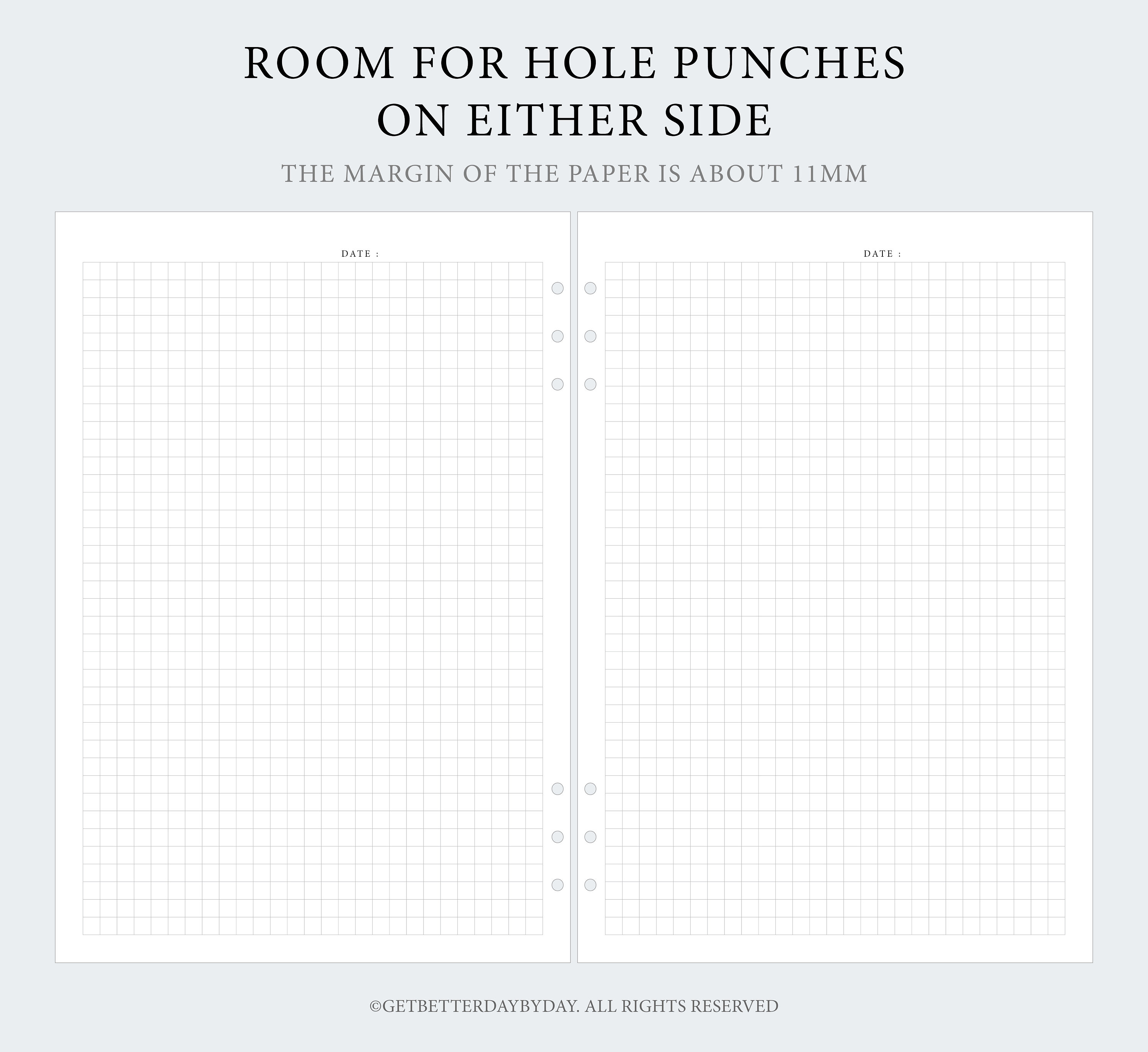 Printable Graph Paper_bullet Journal_note Taking Pages Sheets_simple ...