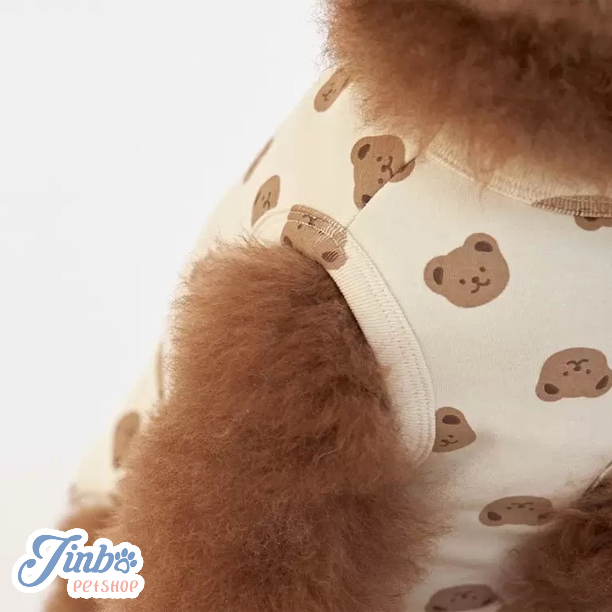 Teddy Bear Creamy Tops for Dogs Cats Soft Cotton T-Shirt Tank | Etsy