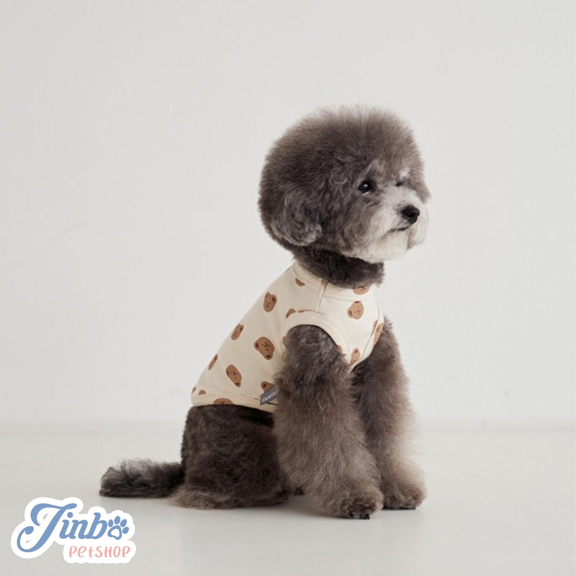 Teddy Bear Creamy Tops for Dogs Cats Soft Cotton T-Shirt Tank | Etsy