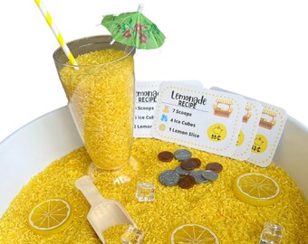 Lemonade Sensory Bin - Etsy