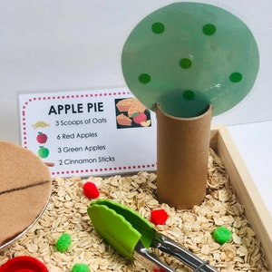 Apple Pie Sensory Bin Kit, Fall Sensory Bin, Preschool Activity Kit ...
