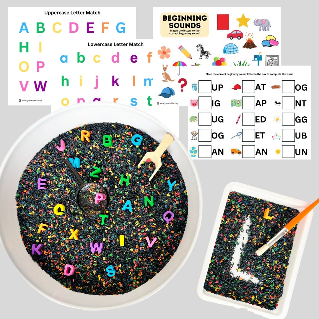 Alphabet Sensory Bin, Busy Bin, Learning Activities, Homeschool ...