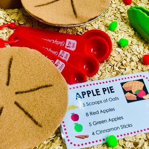 Apple Pie Sensory Bin Kit, Fall Sensory Bin, Preschool Activity Kit ...