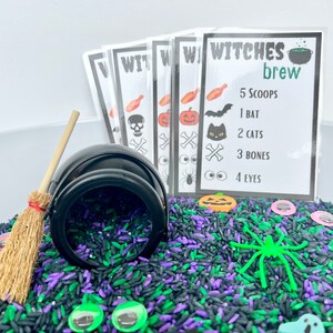 Halloween Sensory Bin Kit, Busy Bin, Witches Brew, Halloween Busy Bin ...
