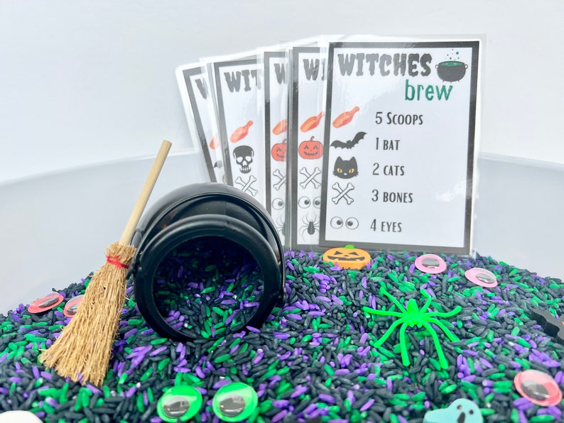 Halloween Sensory Bin Kit Busy Bin Witches Brew Halloween - Etsy