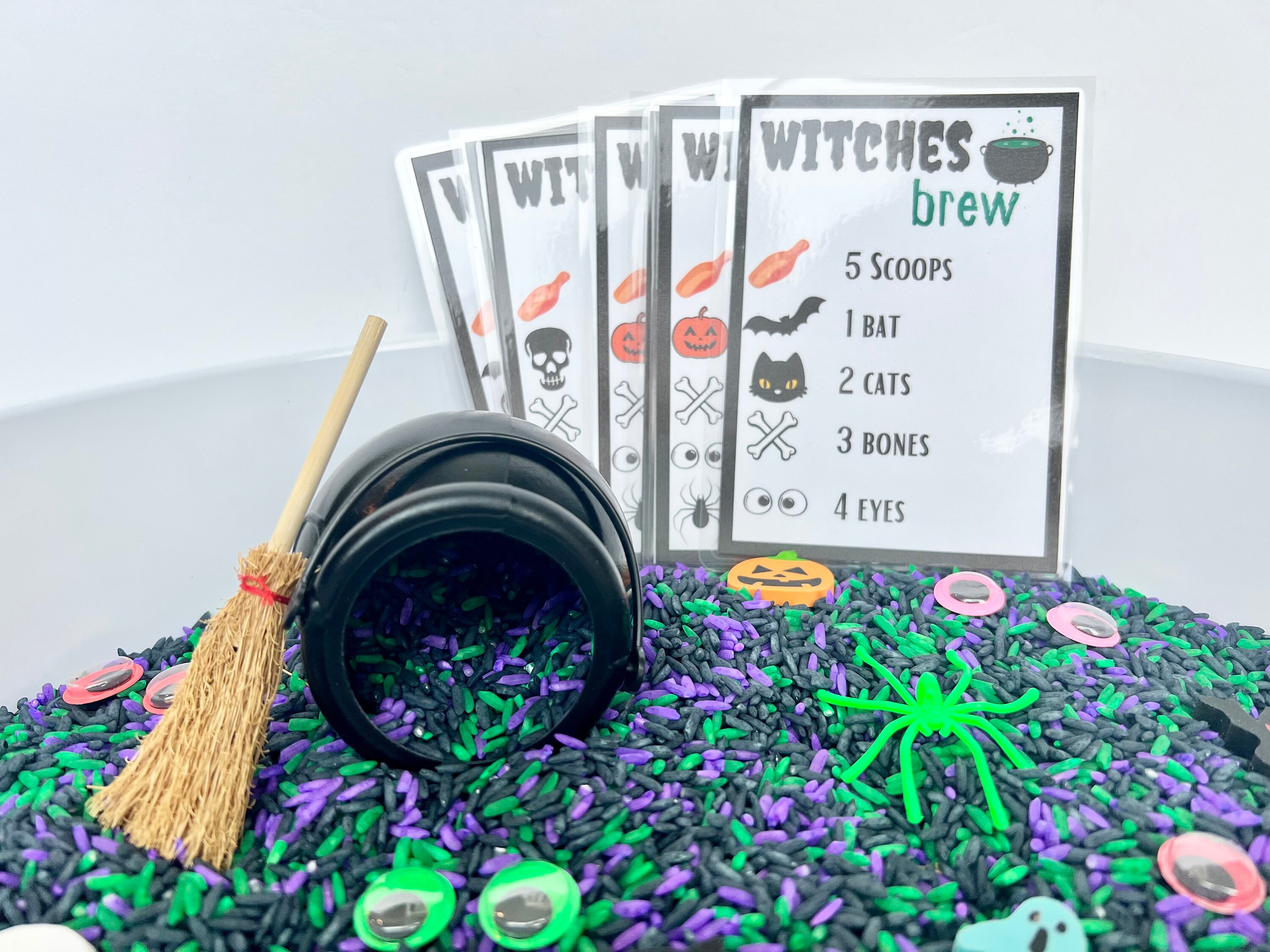Halloween Sensory Bin Kit Busy Bin Witches Brew Halloween - Etsy
