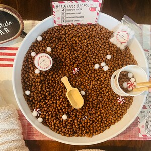 Hot Cocoa Sensory Bin Kit, Hot Chocolate Kit, Christmas Gift, Preschool ...