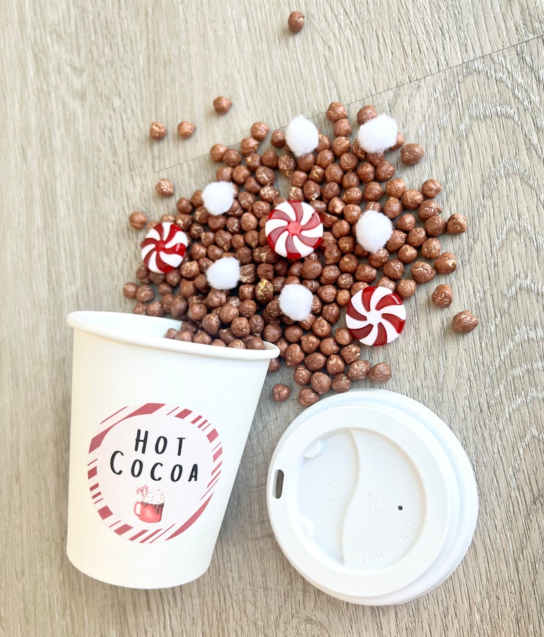 Hot Cocoa Sensory Bin Kit, Hot Chocolate Kit, Christmas Gift, Preschool ...